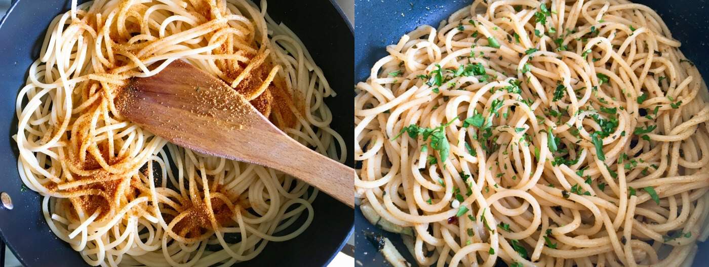 Spaghetti alla Bottarga - Salt-Cured Fish Roe Sauce : Italian Recipe Book