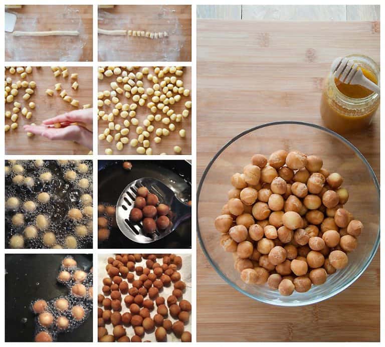 Pignolata - Italian Fried Honey Balls : Italian Recipe Book