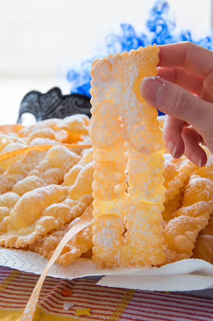 Chiacchiere (Crostoli): Crispy, Bubbly Fried Dough from Italy : Italian ...