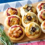 Pizzette - Mini Pizza Bites With Assorted Toppings - Italian Recipe Book
