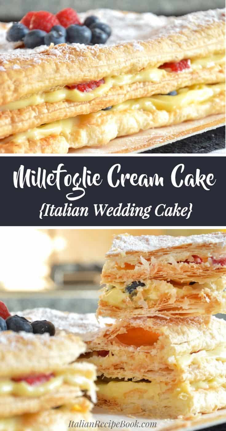 Millefoglie Cream Cake with Berries : Italian Recipe Book
