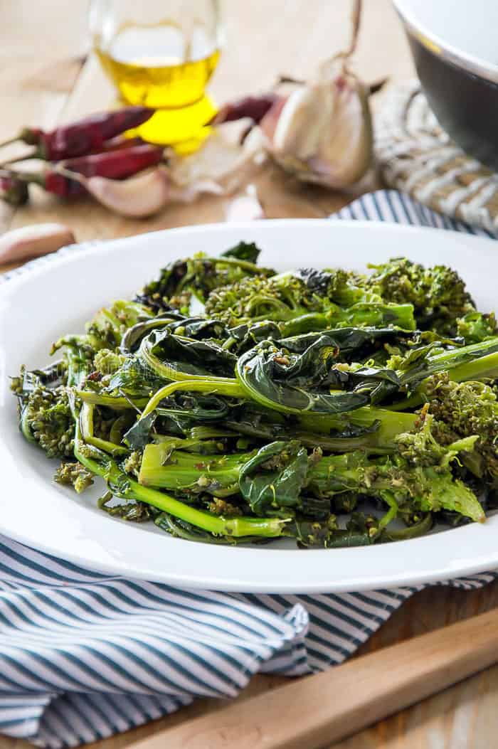 Sauteed Broccoli Rabe {Rapini} : Italian Recipe Book