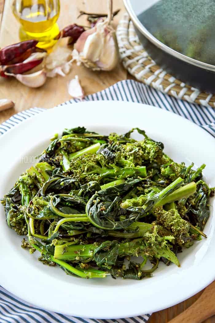 Sauteed Broccoli Rabe {Rapini} : Italian Recipe Book