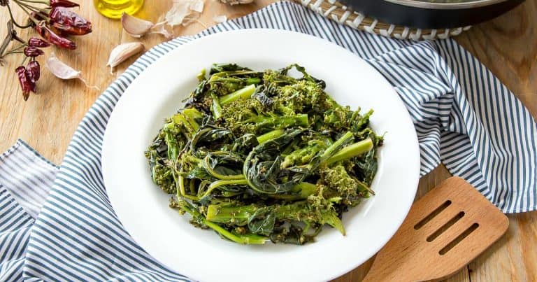 Sauteed Broccoli Rabe {Rapini} - Italian Recipe Book