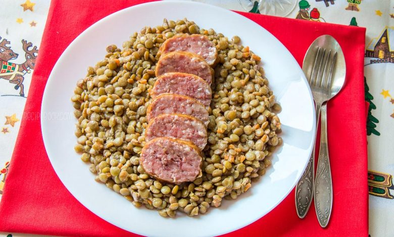 Cotechino With Lentils - Italian New Year's Tradition - Italian Recipe Book