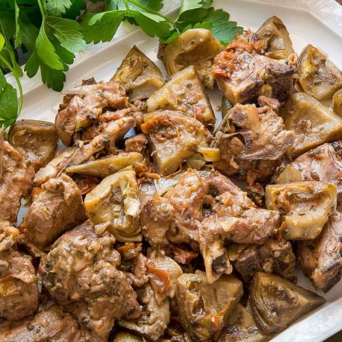 Italian Lamb With Artichokes : Italian Recipe Book