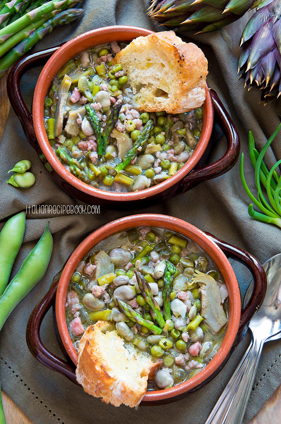 Garmugia (Spring Soup From Tuscany) : Italian Recipe Book
