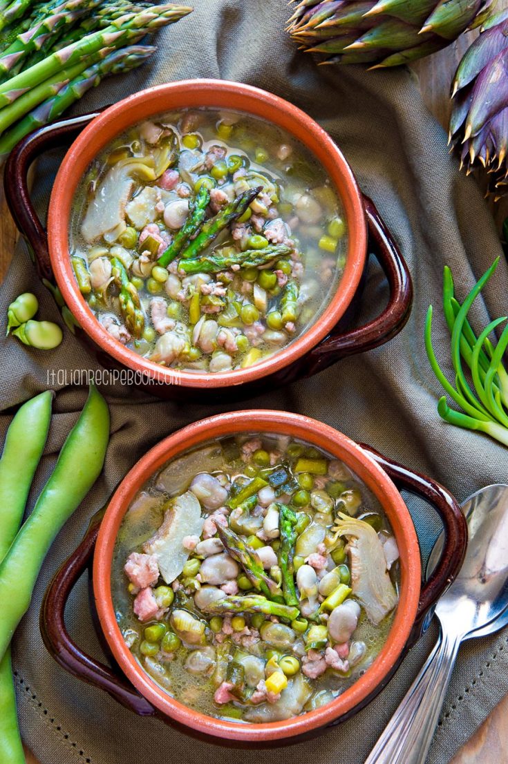 Garmugia {Spring Soup From Tuscany} - Italian Recipe Book
