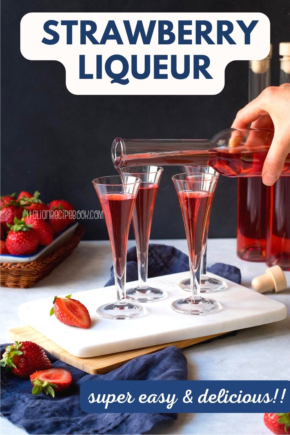 Strawberry Liqueur {Creamy & Classic Version} - Italian Recipe Book
