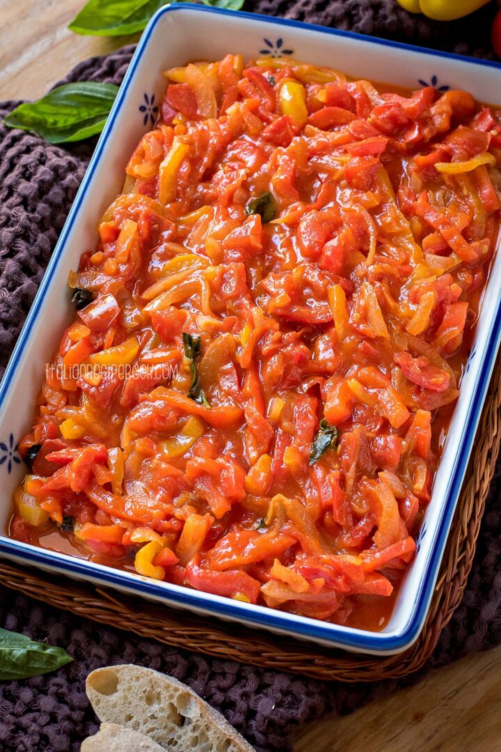Peperonata Recipe from Sicily + 3 Delicious Ways To Use it! : Italian ...