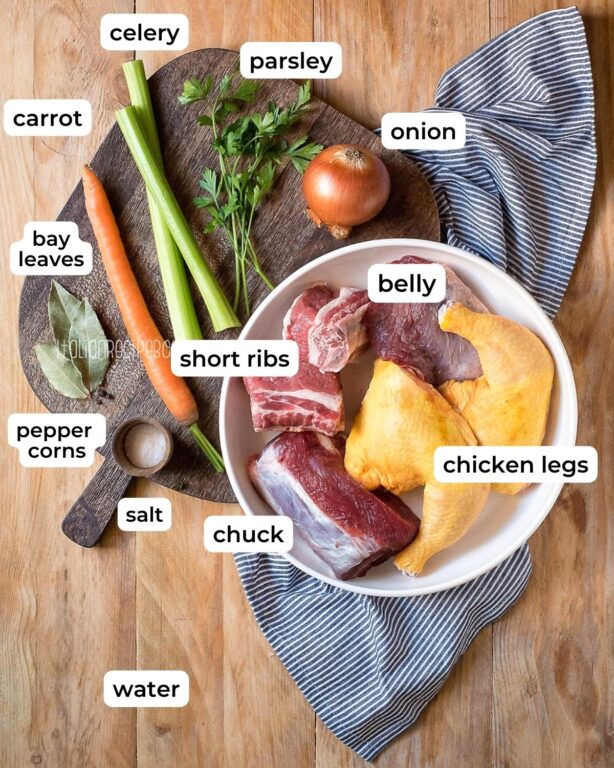 Homemade Meat Broth (Brodo Di Carne) : Italian Recipe Book