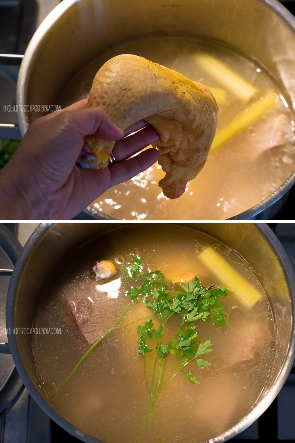 Homemade Meat Broth (Brodo Di Carne) : Italian Recipe Book