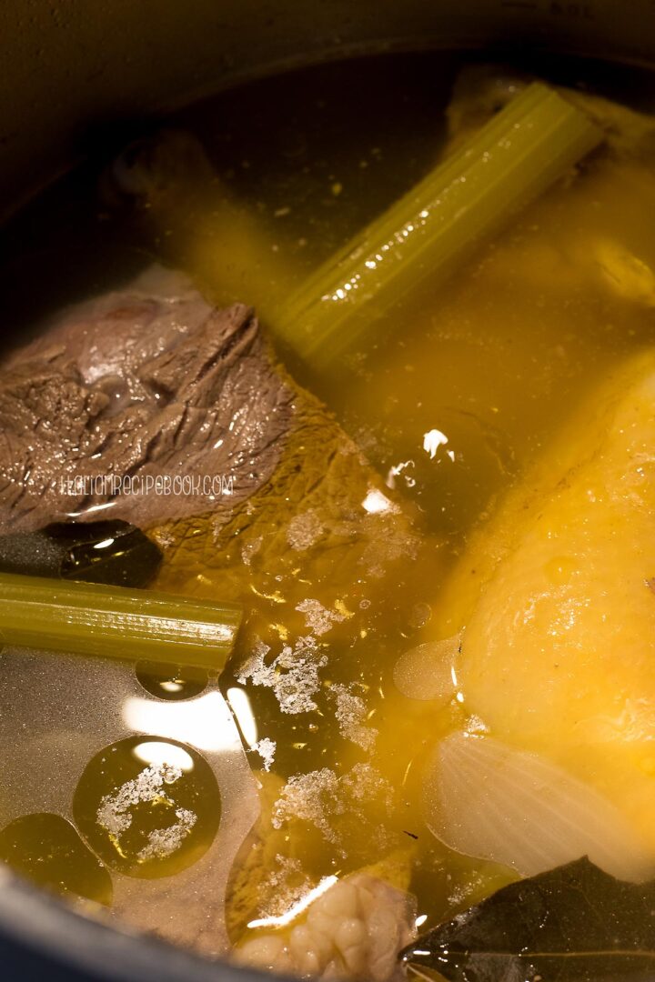 Homemade Meat Broth (Brodo Di Carne) : Italian Recipe Book