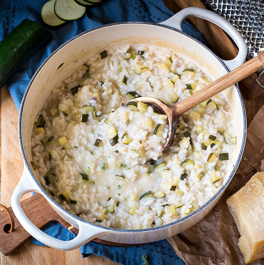 Zucchini Risotto {The Whole Family Will Love!} : Italian Recipe Book