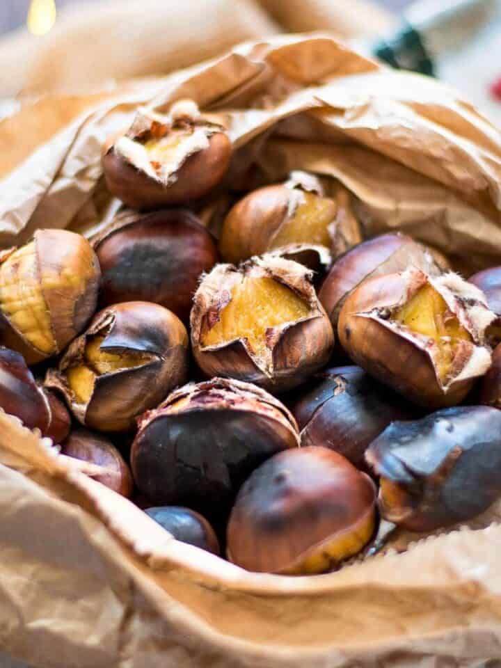 Pan Roasted Chestnuts (With Chestnut Pan or Cast-Iron Skillet ...