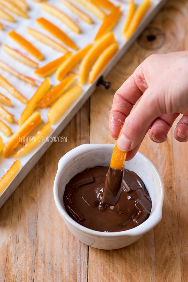 Candied Orange Peels (Classic & Chocolate Covered) : Italian Recipe Book