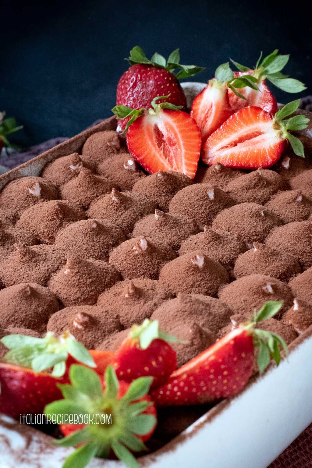 Strawberry Tiramisu (Eggless and Without Coffee) : Italian Recipe Book