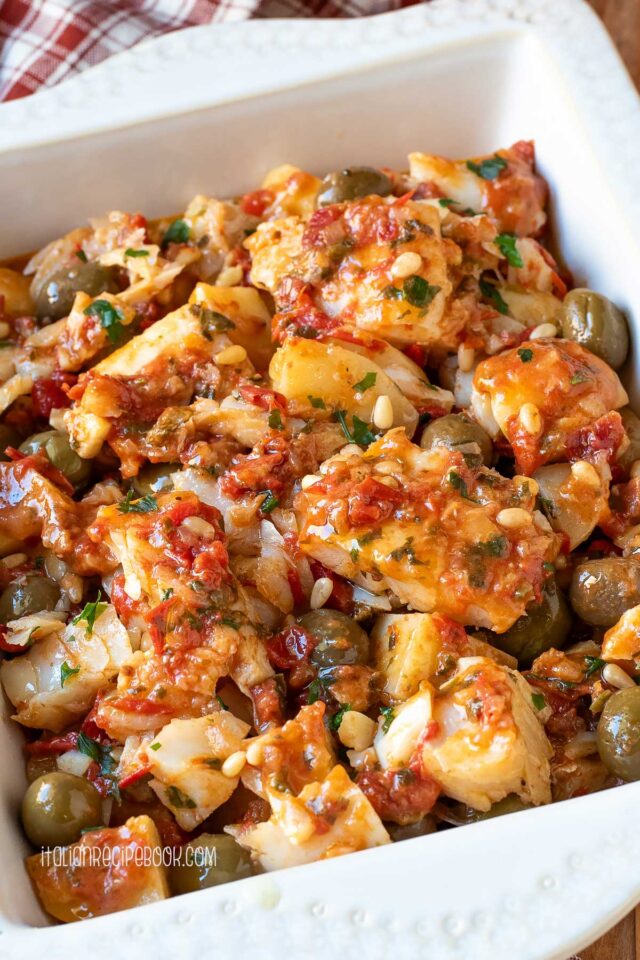 Sicilian Salt Cod Stew (Baccalà Alla Ghiotta) : Italian Recipe Book