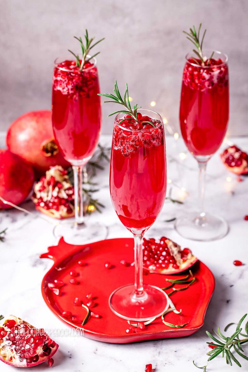 Christmas Prosecco Cocktail (Tintoretto) : Italian Recipe Book