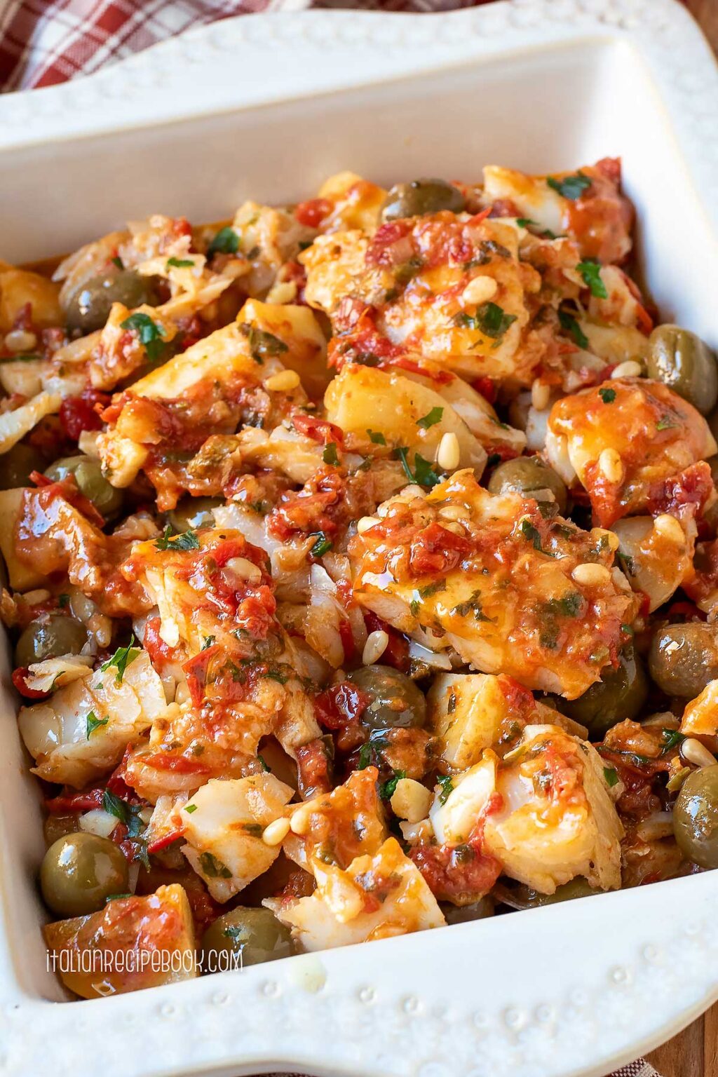 Sicilian Salt Cod Stew (Baccalà Alla Ghiotta) : Italian Recipe Book