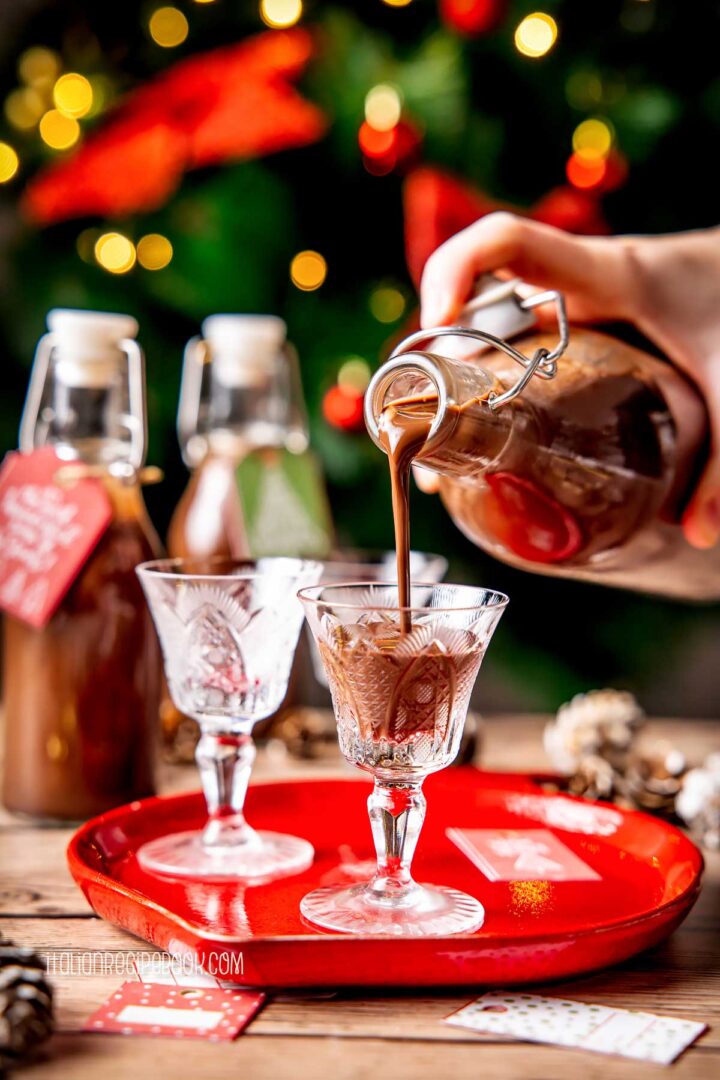 Homemade Chocolate Liqueur : Italian Recipe Book