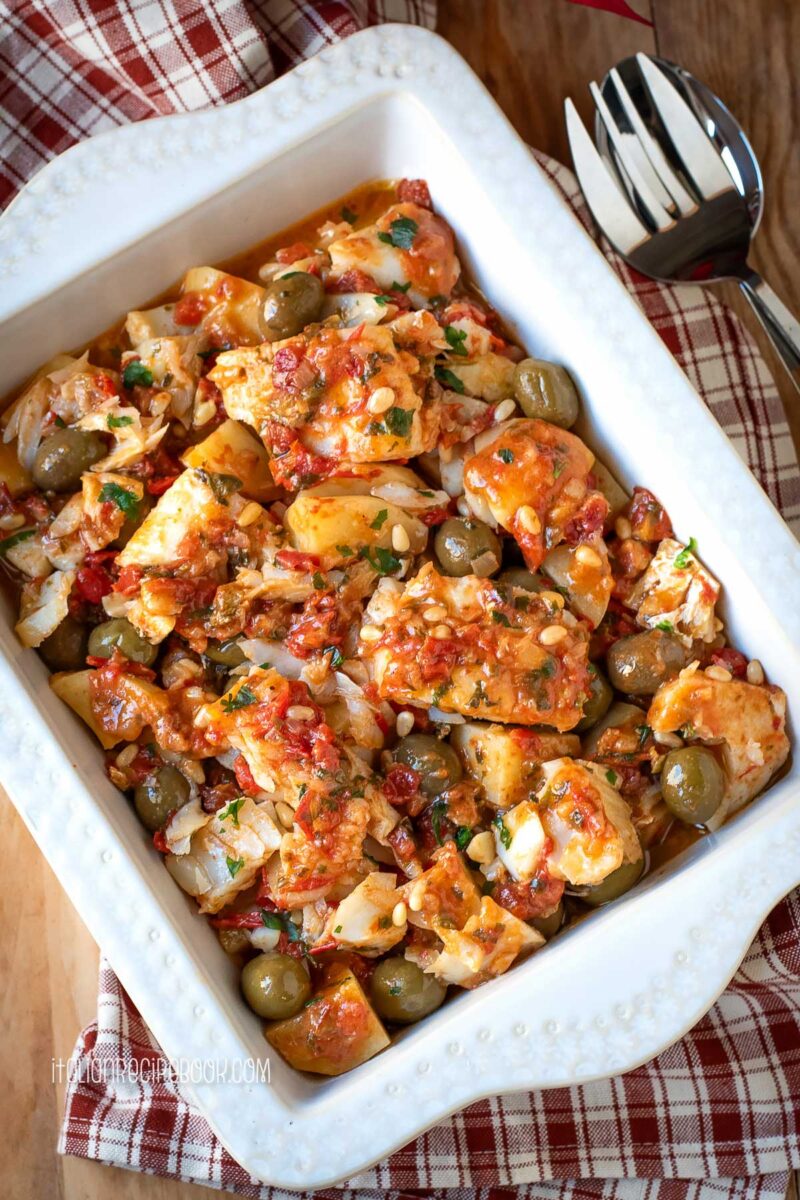 Sicilian Salt Cod Stew (Baccalà Alla Ghiotta) : Italian Recipe Book